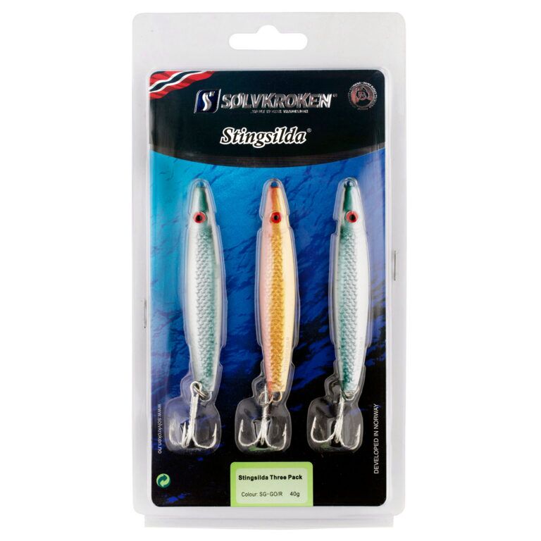 Sølvkroken Stingsilda 40 g, 3-pack | Heavy-duty saltwater lure | Kart.no