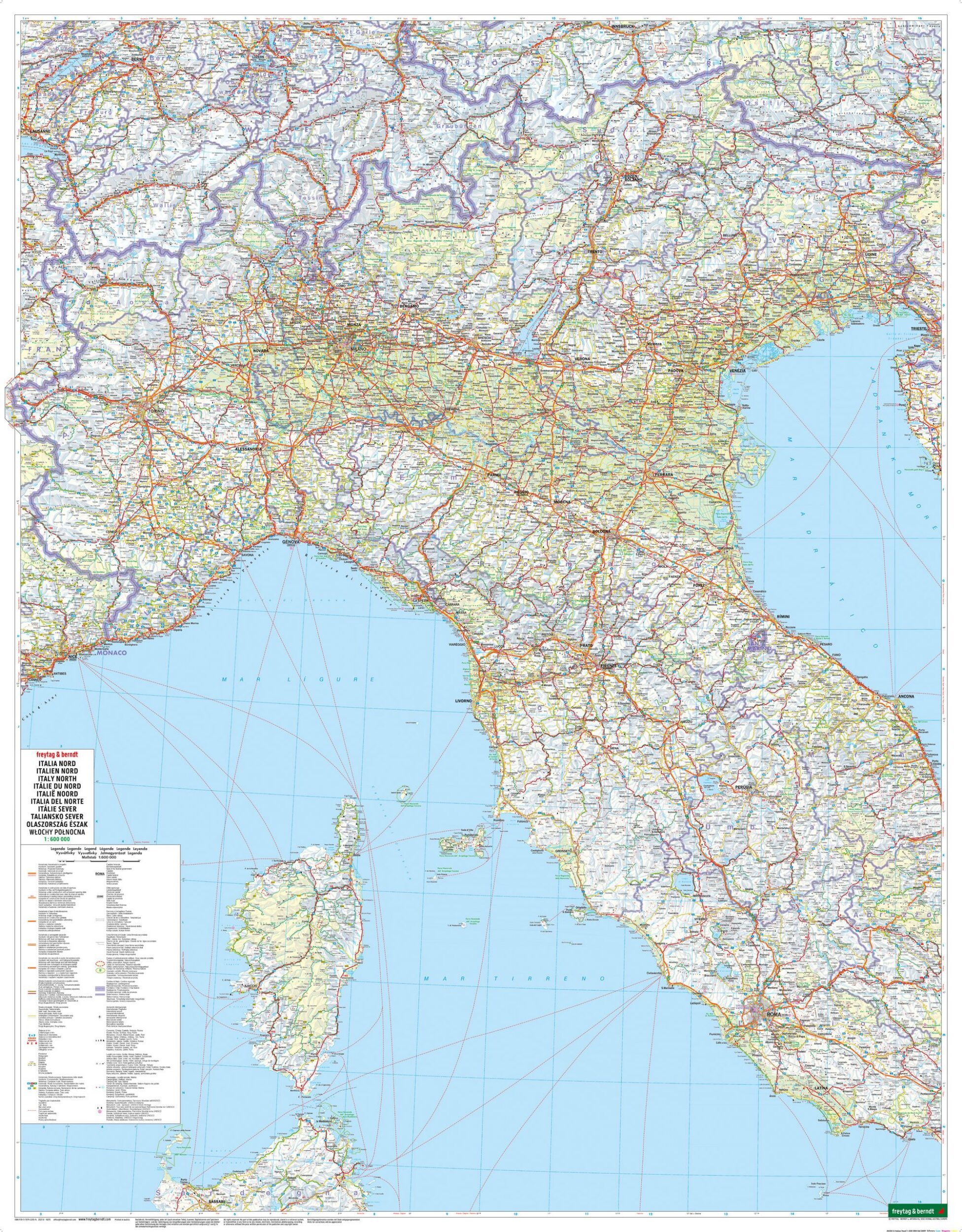 Italia veikart – Kart.no