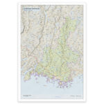 Kart over Lindesnes kommune | Veggkart, plakat eller innrammet