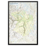 Kart over Oppdal kommune | Veggkart, plakat eller innrammet